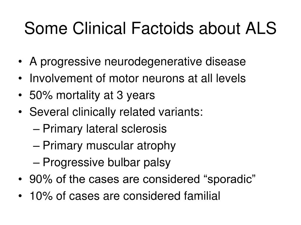 PPT - Molecular Biology and Genetics of Amyotrophic Lateral Sclerosis ...
