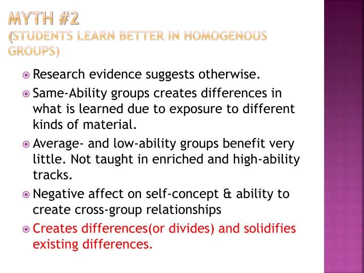 PPT - Ability Differences in the Classroom: Teaching & Learning in ...