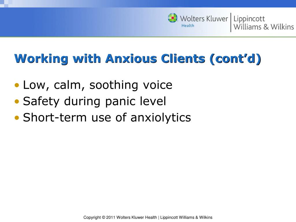 PPT - Chapter 13: Anxiety, Anxiety Disorders, and Stress-Related ...