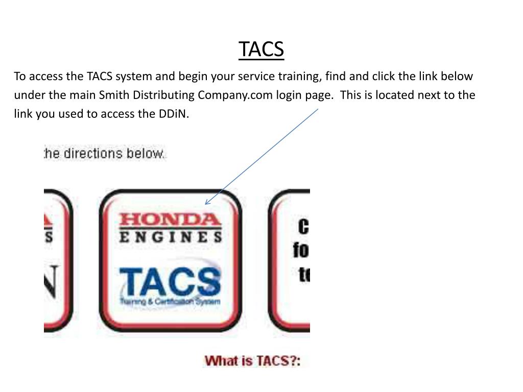 PPT - Honda DDiN and TACS Login PowerPoint Presentation, free download ...