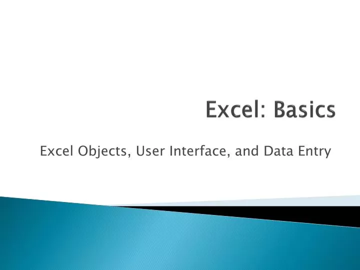 PPT - Excel: Basics PowerPoint Presentation, free download - ID:3150456