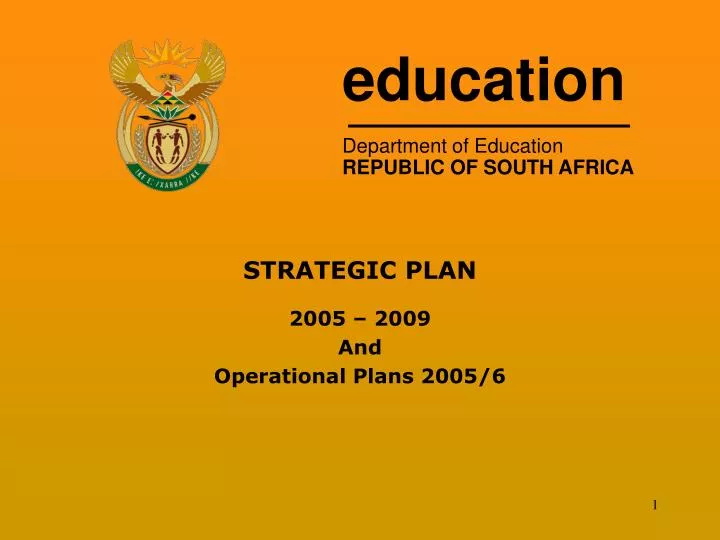 PPT - education Department of Education REPUBLIC OF SOUTH AFRICA ...