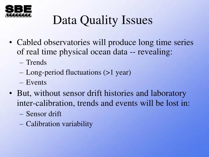 PPT - Data Quality Issues PowerPoint Presentation, free download - ID ...