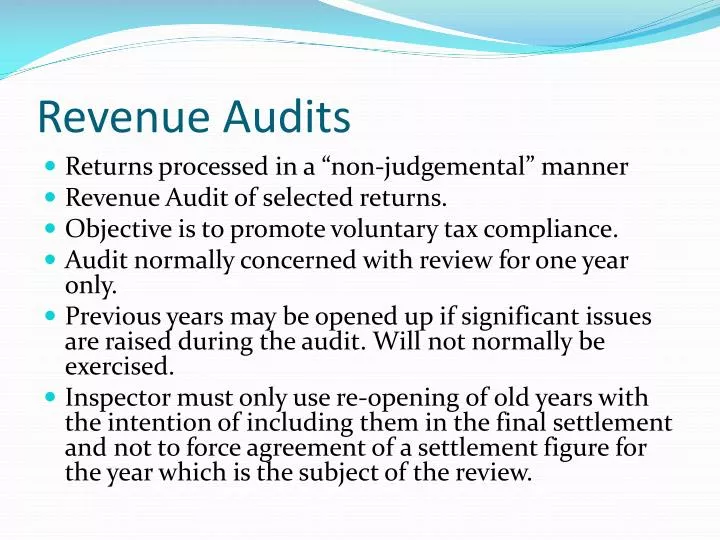 PPT - Revenue Audits PowerPoint Presentation, free download - ID:3151196