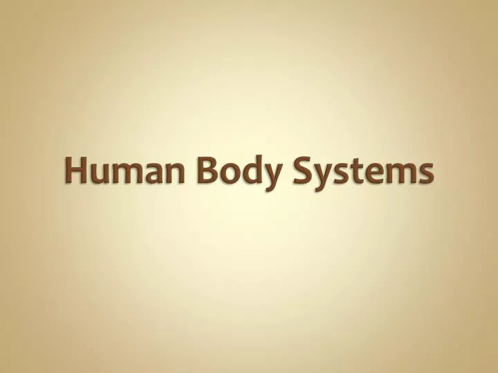 PPT - Human Body Systems PowerPoint Presentation, free download - ID ...
