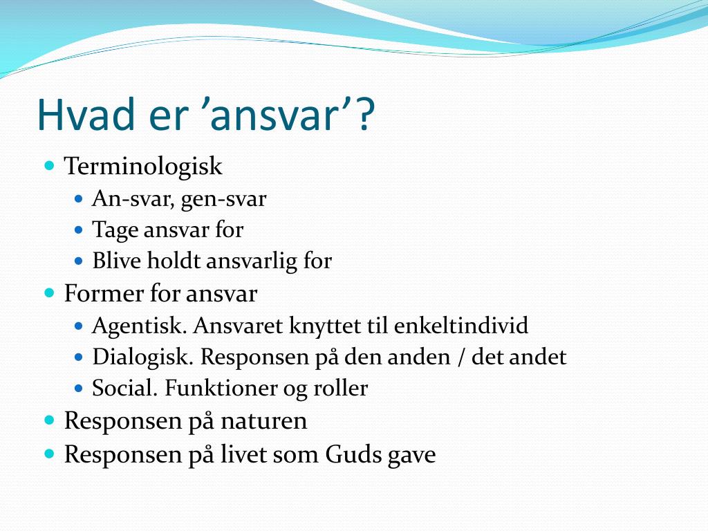 PPT - Hvad er skabelsesteologi og hvilket ansvar har vi for ...