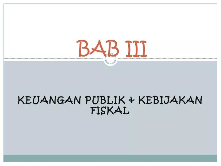 PPT - BAB III PowerPoint Presentation, free download - ID:3152795