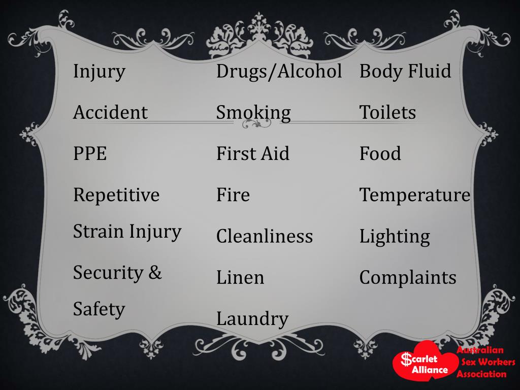 Ppt Sex Worker Occupational Health And Safety Powerpoint Presentation