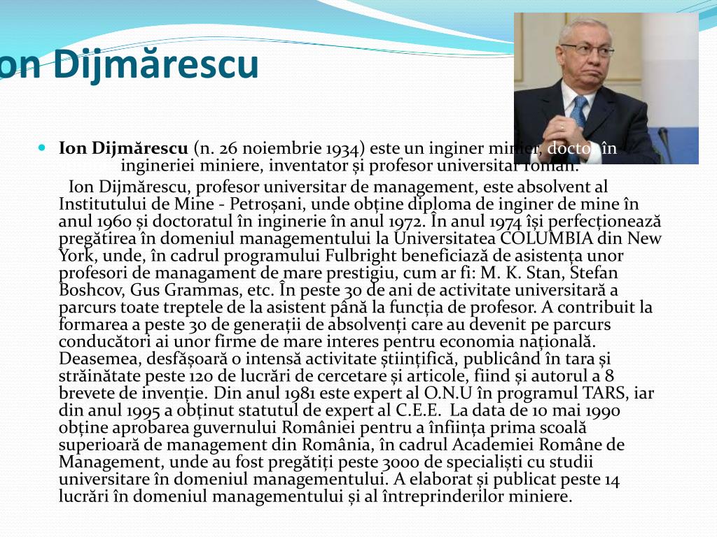 PPT - Cuprins 1. Ionel Bostan 2. Constantin M. Drăgan 3. Ion Dijmărescu ...