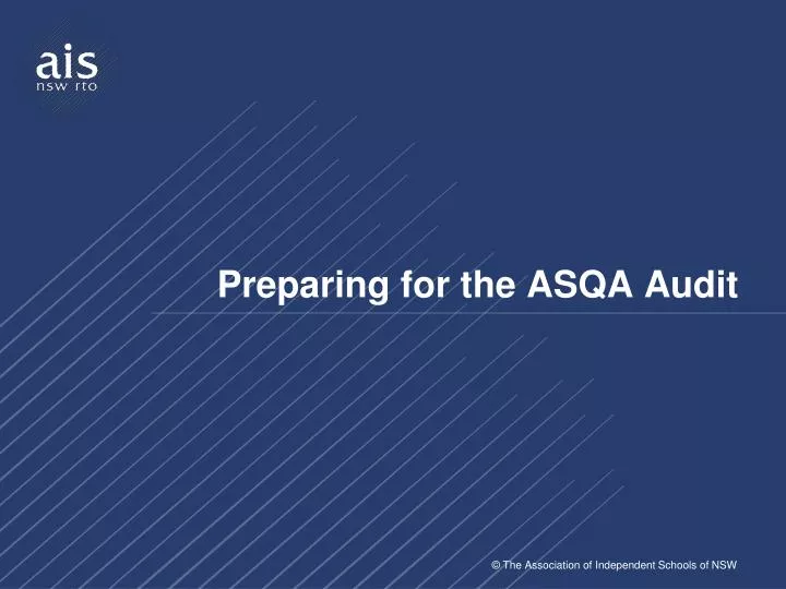 PPT - Preparing for the ASQA Audit PowerPoint Presentation, free ...