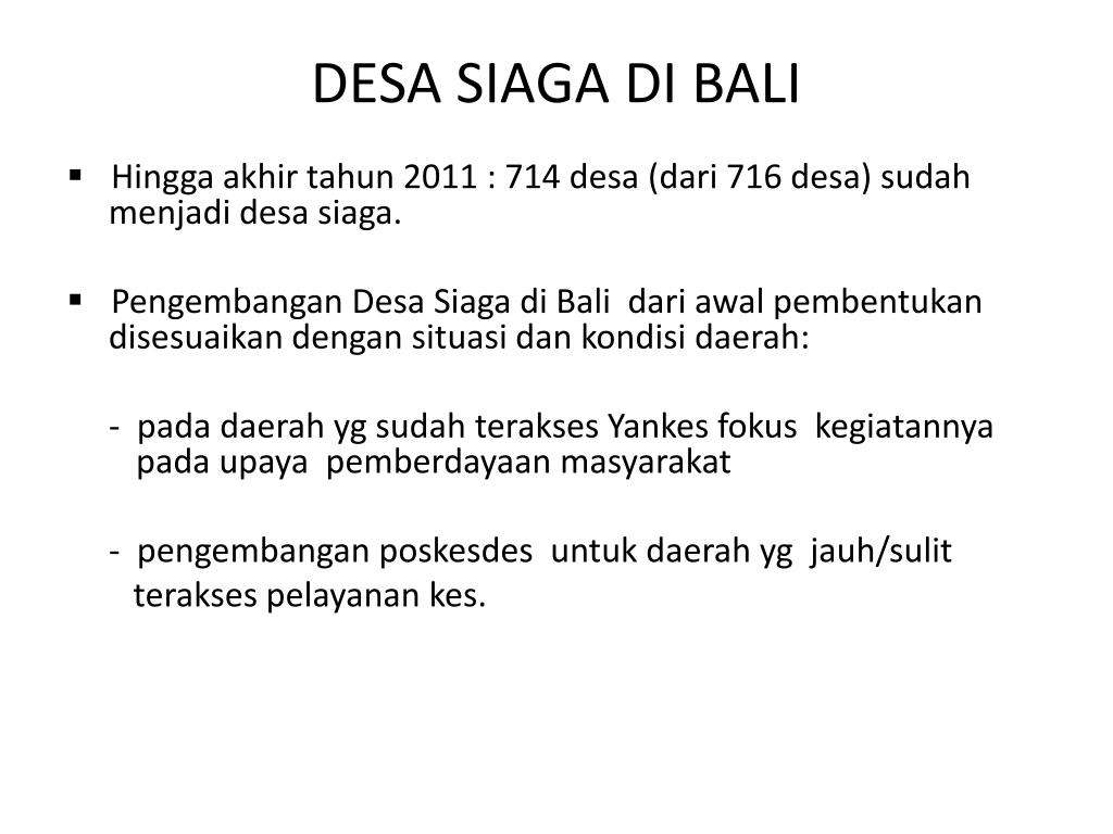 PPT - KEBIJAKAN PENGEMBANGAN DESA DAN KELURAHAN SIAGA AKTIF PowerPoint ...