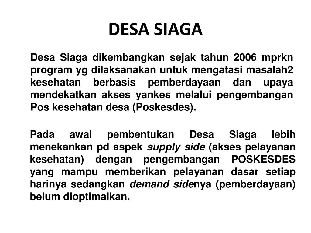 PPT - KEBIJAKAN PENGEMBANGAN DESA DAN KELURAHAN SIAGA AKTIF PowerPoint ...