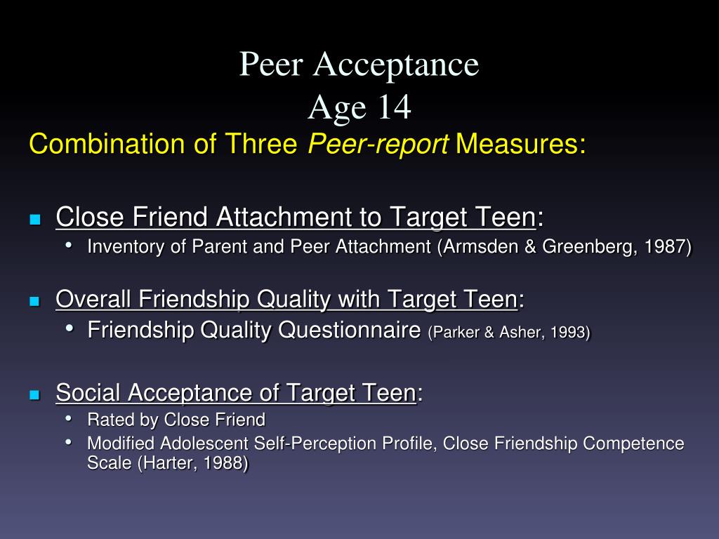 PPT - Long-Term Impact of Adolescent Peer Relations on Adult Health ...