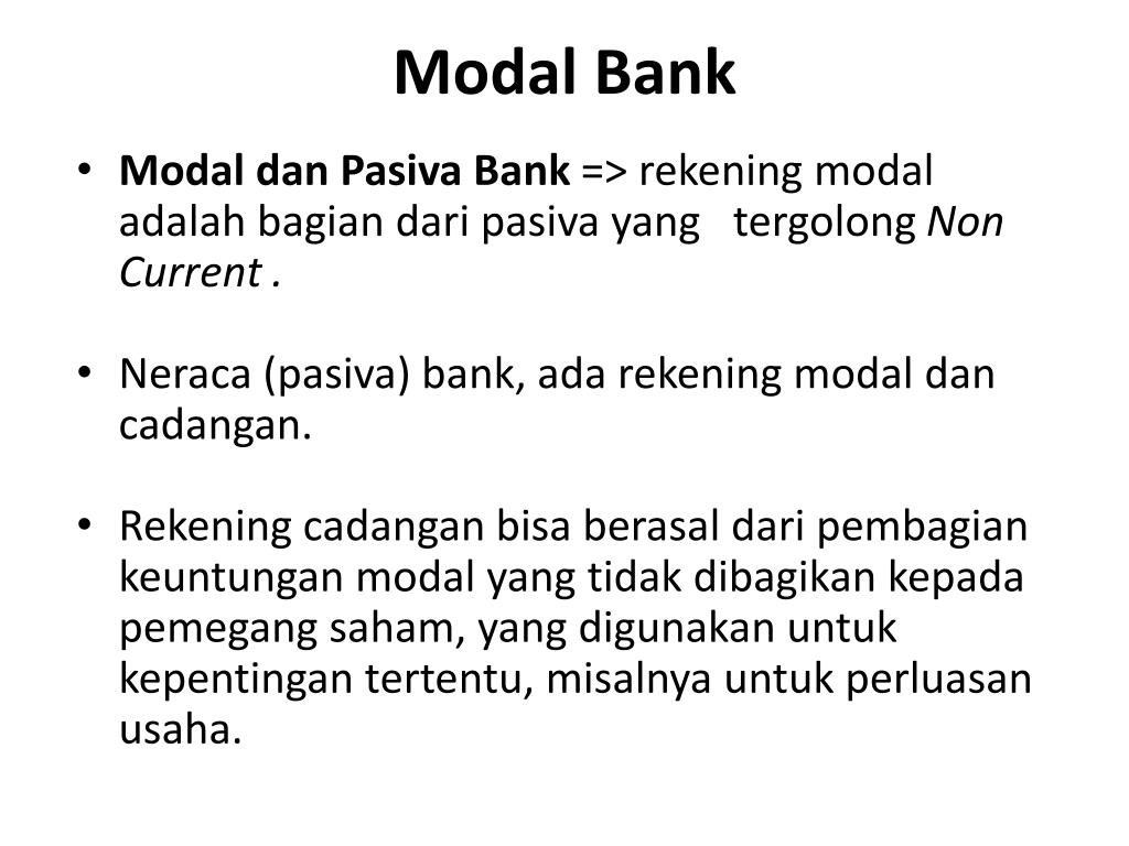 PPT - Manajemen Modal Bank (The Management of Capital) PowerPoint ...