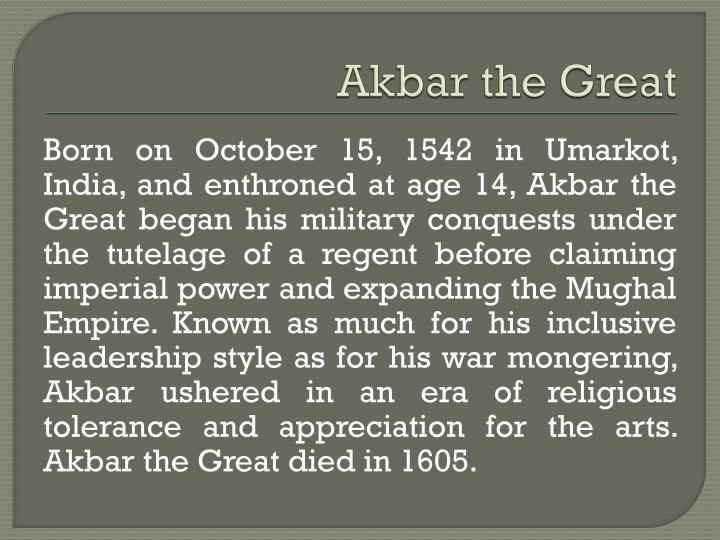 PPT - Emperor Akbar PowerPoint Presentation - ID:3154499