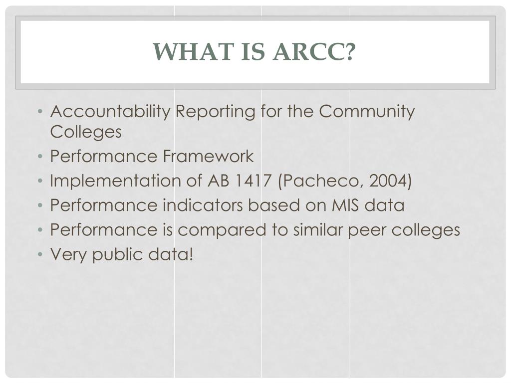 PPT - San Luis Obispo County Community College district Institutional ...