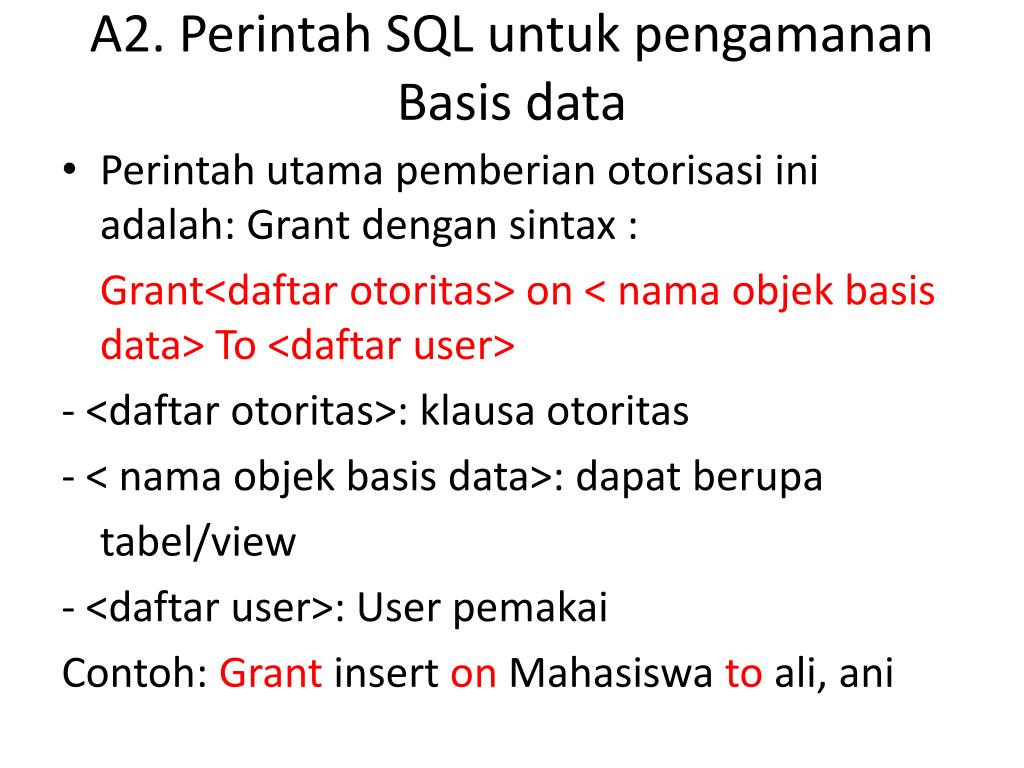PPT - Pengamanan Basis data PowerPoint Presentation, free download - ID ... PPT - Pengamanan Basis data PowerPoint Presentation, free download - ID ...