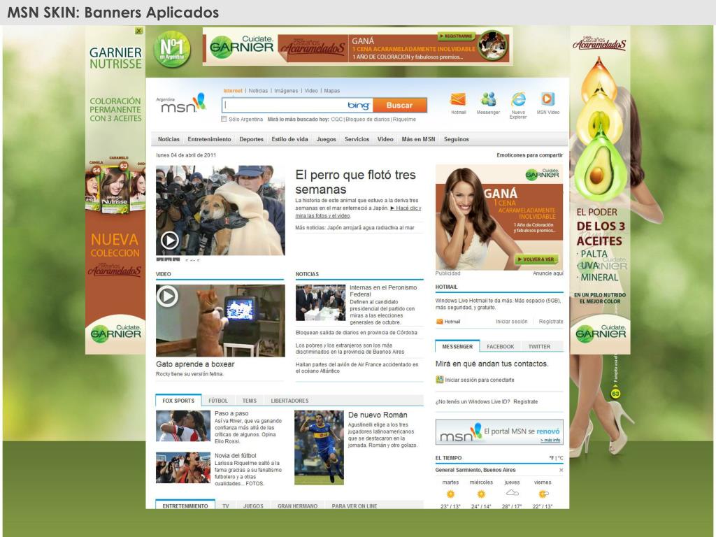 PPT - Banner MSN SKIN garnierargentina.ar [ STORYBOARD ] PowerPoint ...