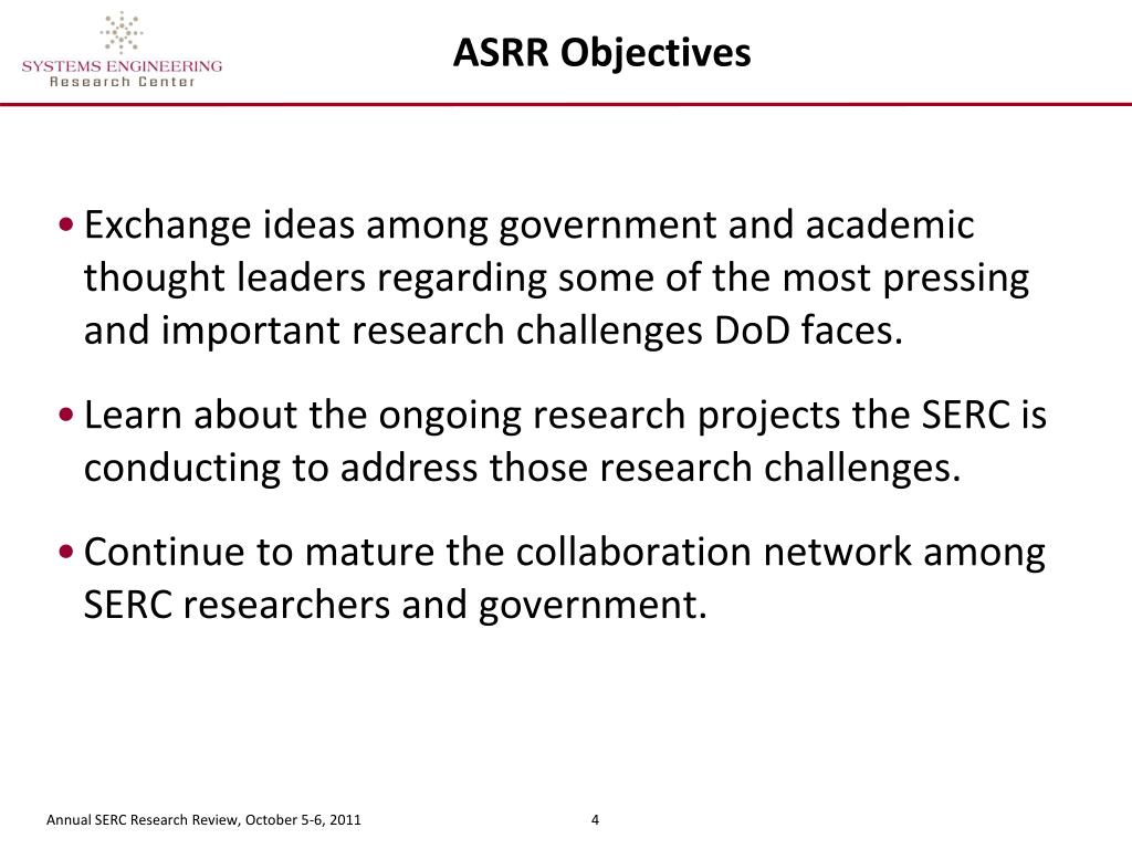 PPT - By Dinesh Verma Executive Director Annual SERC Research Review ...