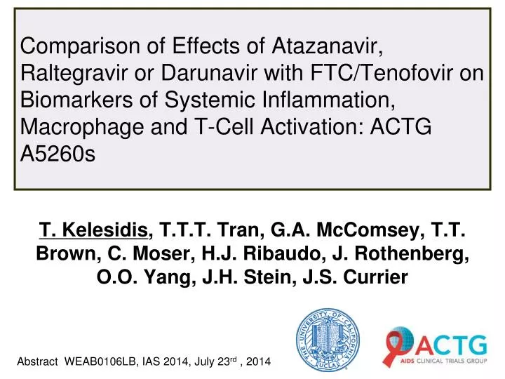 PPT - Abstract WEAB0106LB, IAS 2014, July 23 rd , 2014 PowerPoint ...