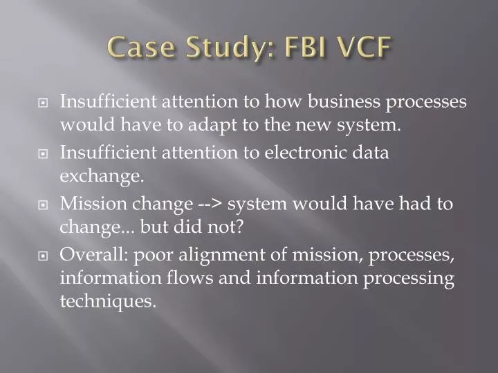 PPT - Case Study: FBI VCF PowerPoint Presentation, free download - ID ...