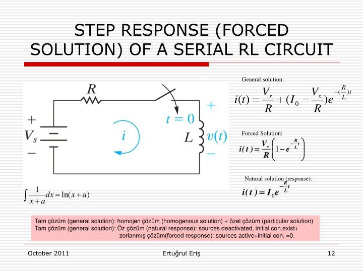 PPT - FIRST ORDER RL RC CIRCUITS PowerPoint Presentation - ID:3157617