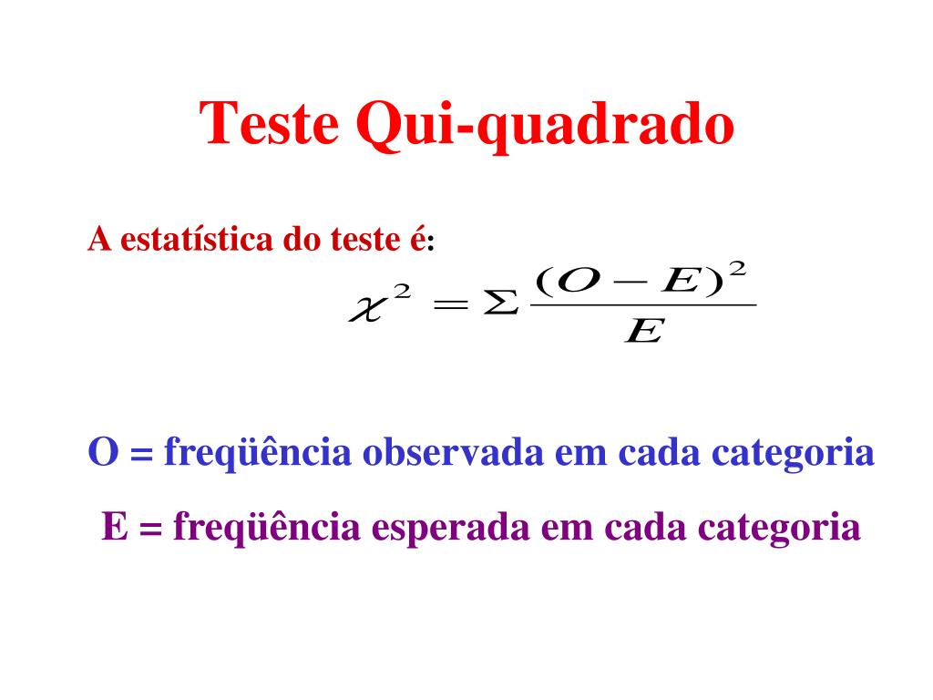 PPT - Qui-quadrado características gerais PowerPoint Presentation, free ...