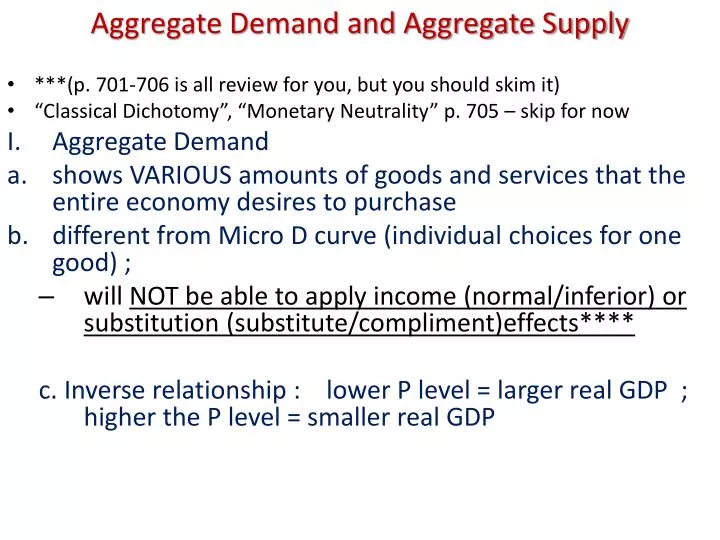 PPT - Aggregate Demand and Aggregate Supply PowerPoint Presentation ...