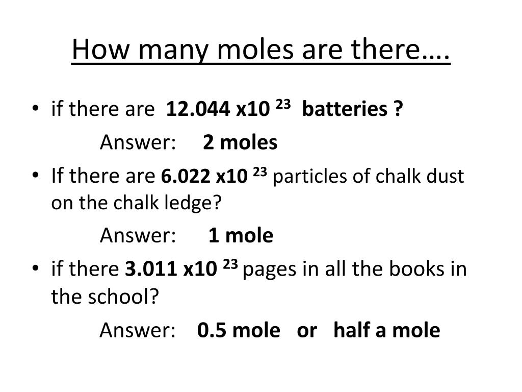 PPT - QUANTITTIES IN CHEMISTRY: THE MOLE, MASS AND MOLAR MASS ...