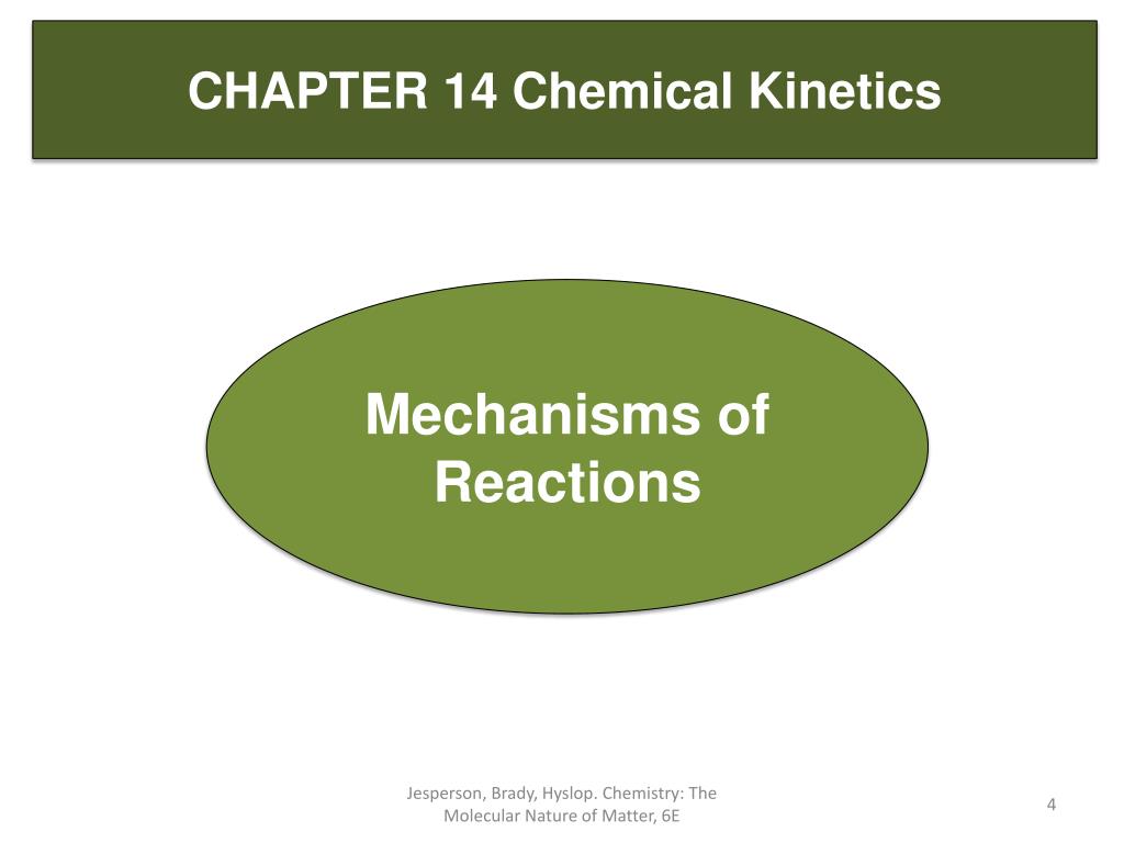 PPT - Chemical Kinetics CHAPTER 14 Chemistry: The Molecular Nature of ...