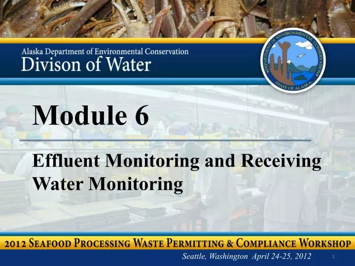PPT - Module 6 Effluent Monitoring and Receiving Water Monitoring ...