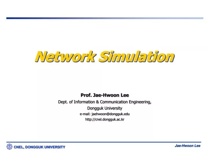 PPT - Network Simulation PowerPoint Presentation, free download - ID ...