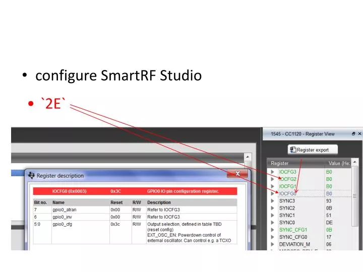 PPT - configure SmartRF Studio PowerPoint Presentation, free download ...