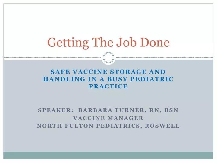 PPT - Getting The Job Done PowerPoint Presentation, free download - ID ...