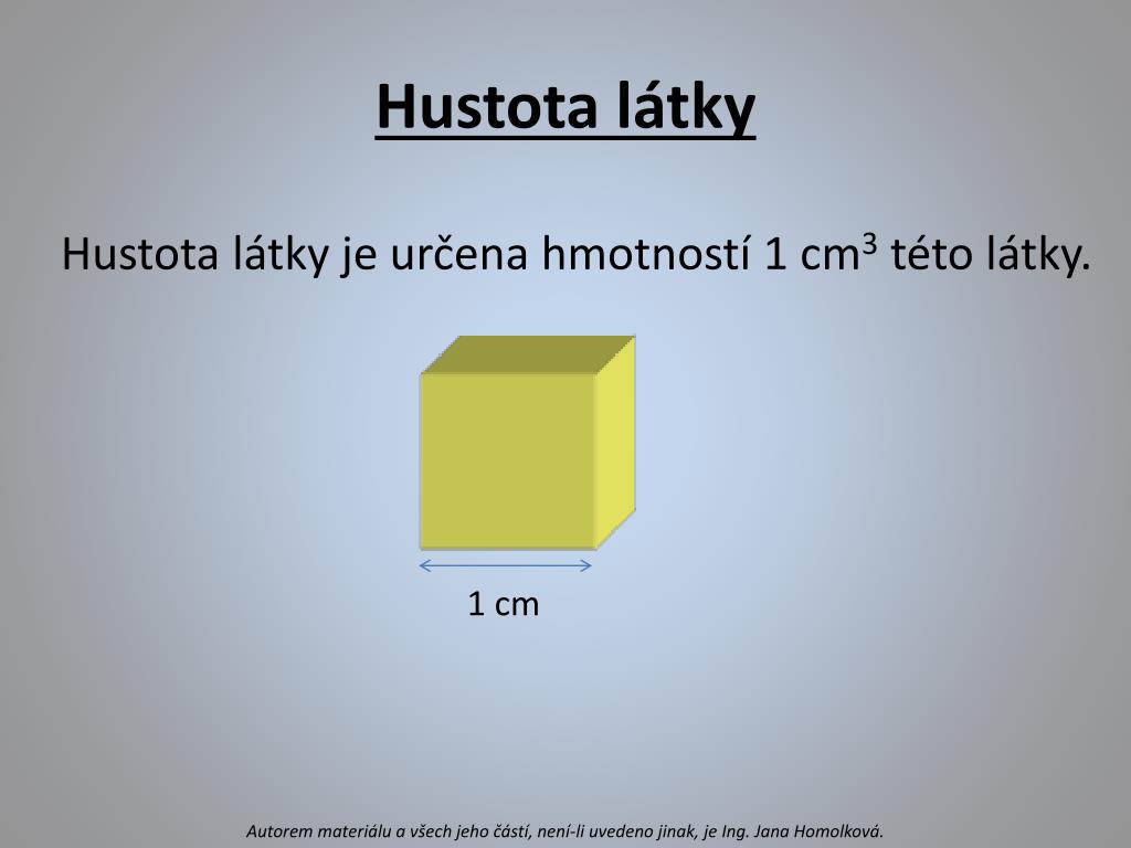 PPT - Měření fyzikálních veličin – Hustota Fyzika, 6. ročník VY_32 ...