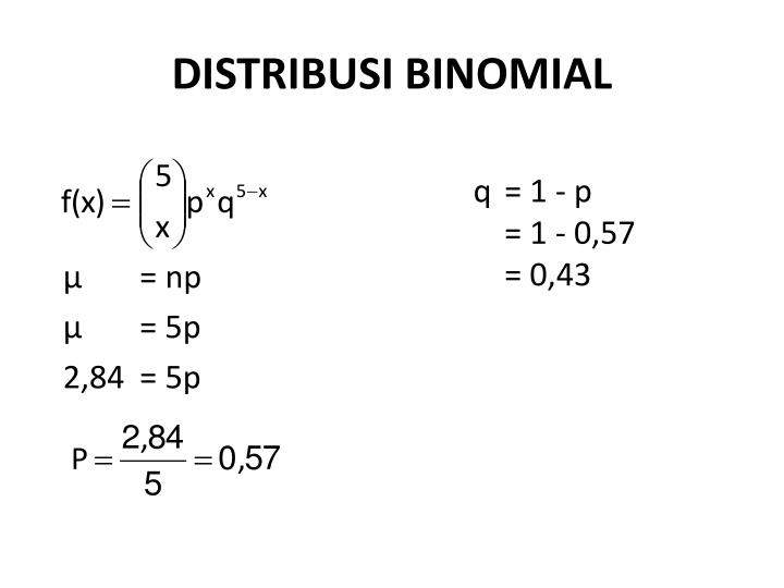 PPT - DISTRIBUSI PROBABILITAS PowerPoint Presentation - ID:3163371