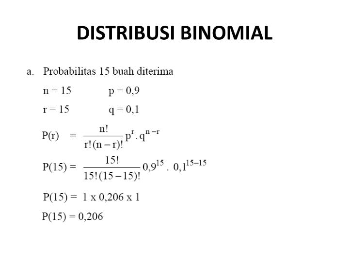 PPT - DISTRIBUSI PROBABILITAS PowerPoint Presentation - ID:3163371