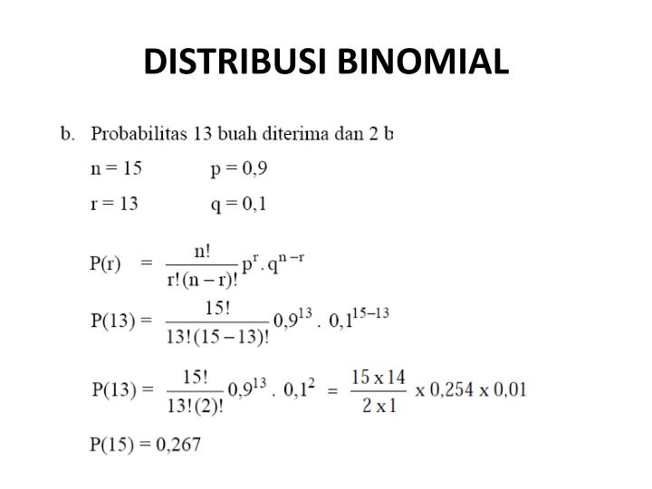 PPT - DISTRIBUSI PROBABILITAS PowerPoint Presentation - ID:3163371