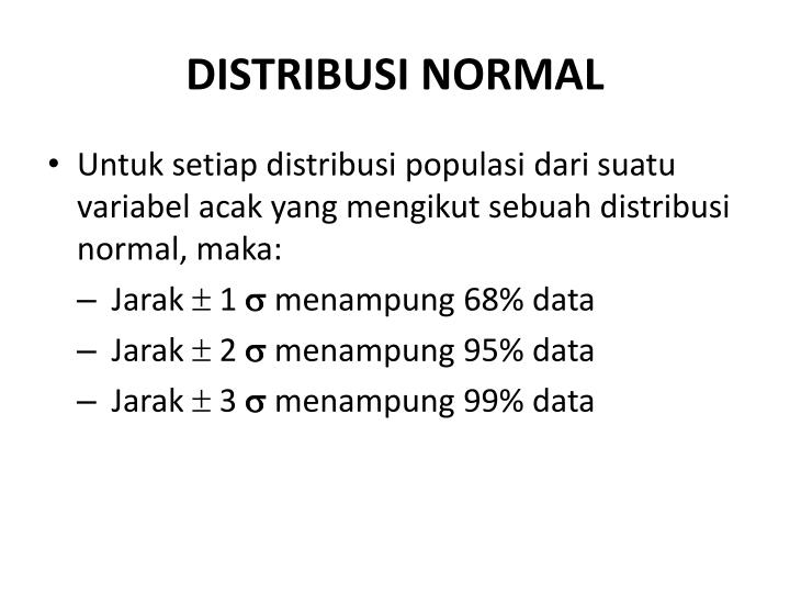 PPT - DISTRIBUSI PROBABILITAS PowerPoint Presentation - ID:3163371
