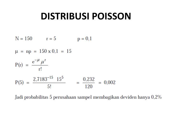 PPT - DISTRIBUSI PROBABILITAS PowerPoint Presentation - ID:3163371