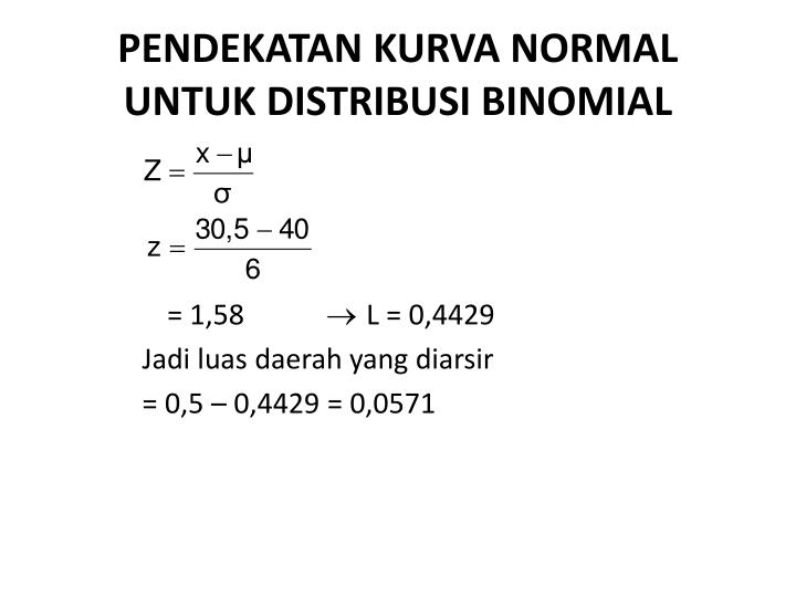 PPT - DISTRIBUSI PROBABILITAS PowerPoint Presentation - ID:3163371