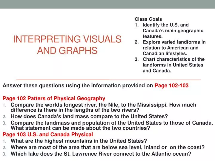 PPT - Interpreting Visuals and Graphs PowerPoint Presentation, free ...