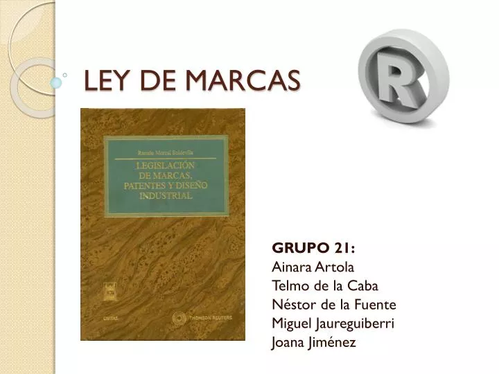 PPT - LEY DE MARCAS PowerPoint Presentation, free download - ID:3164841