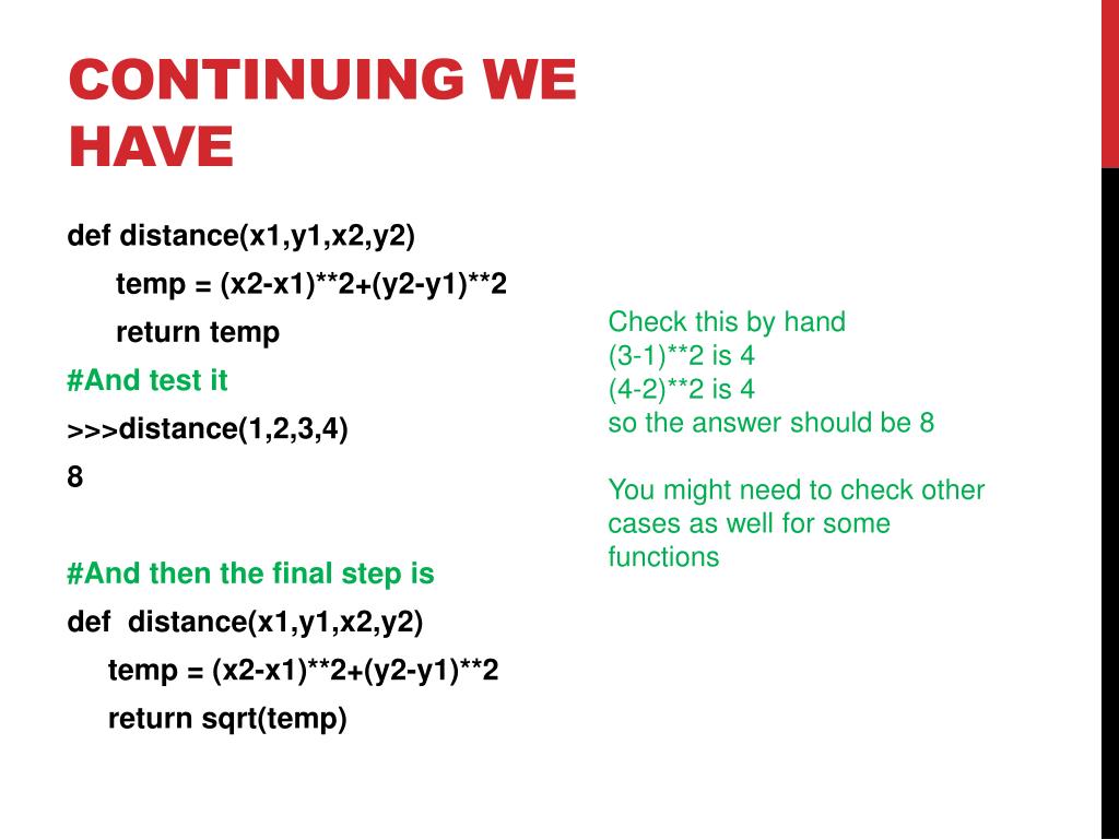 Ppt Python Fruitful Functions Chapter 6 Powerpoint Presentation Free