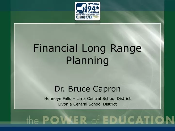 PPT - Financial Long Range Planning PowerPoint Presentation, free ...