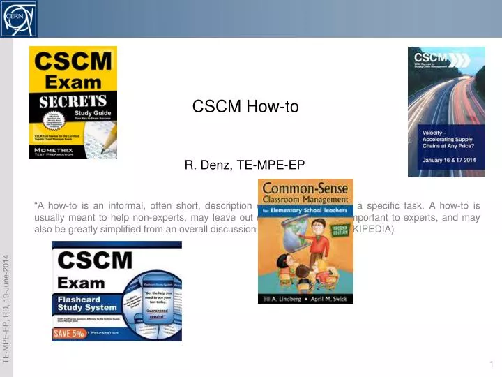 PPT - CSCM How-to PowerPoint Presentation, free download - ID:3166184