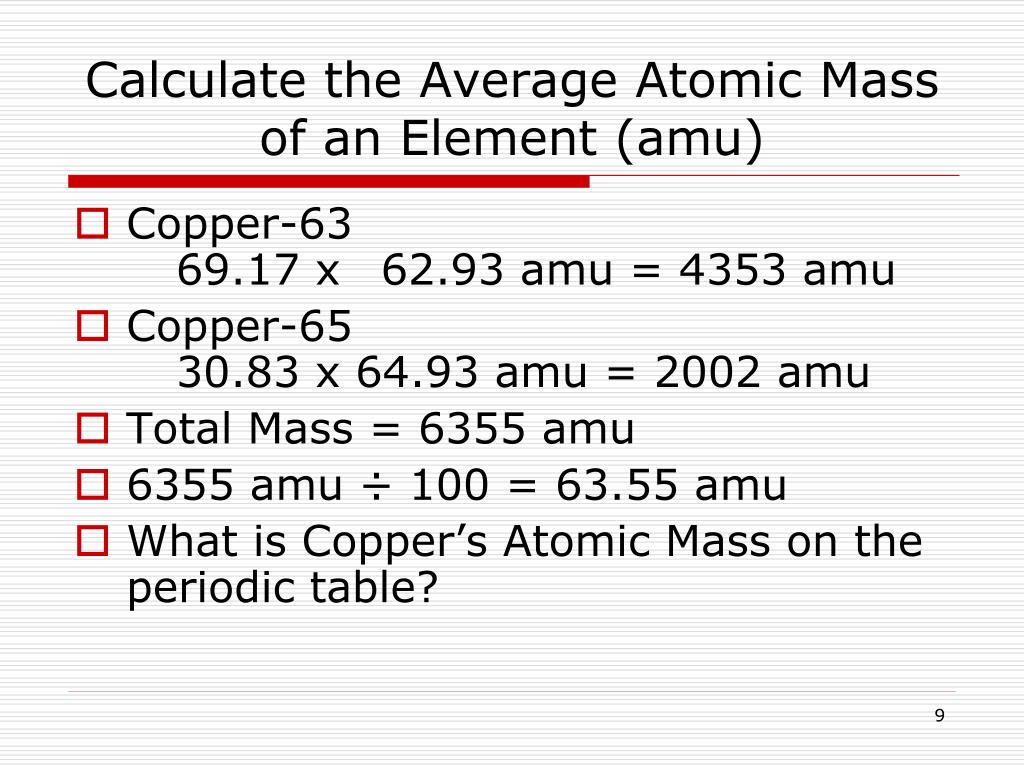 PPT Average Atomic Mass PowerPoint Presentation Free Download ID 