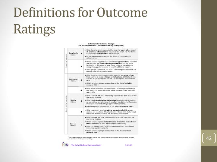PPT - Kansas Early Childhood Outcomes: Using the Child Outcome Summary ...