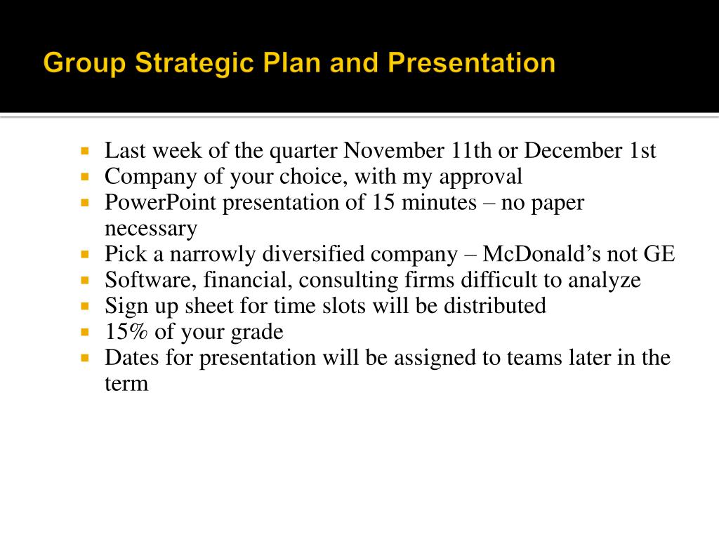 PPT - Integrated Strategic Experience Course PowerPoint Presentation ...
