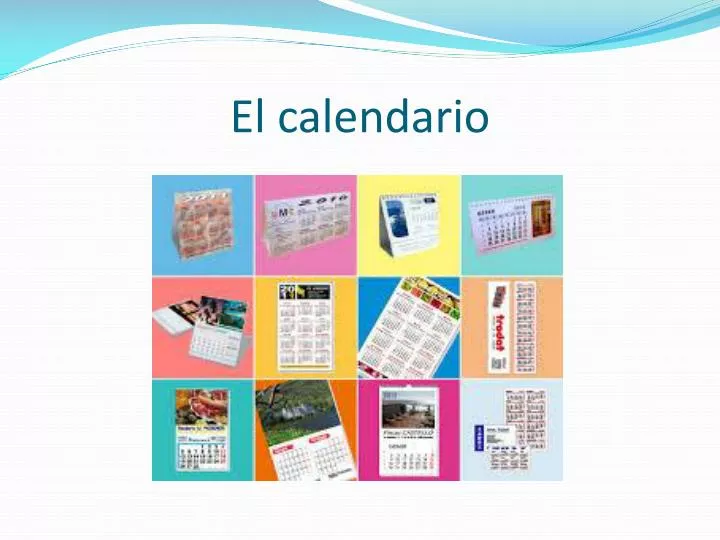 PPT - El calendario PowerPoint Presentation, free download - ID:3167639